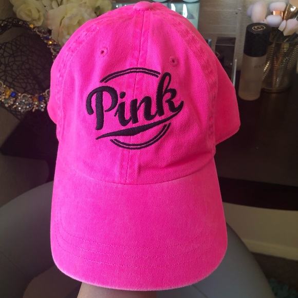 PINK Victoria's Secret | Accessories | Hot Pink Vs Hat | Poshmark